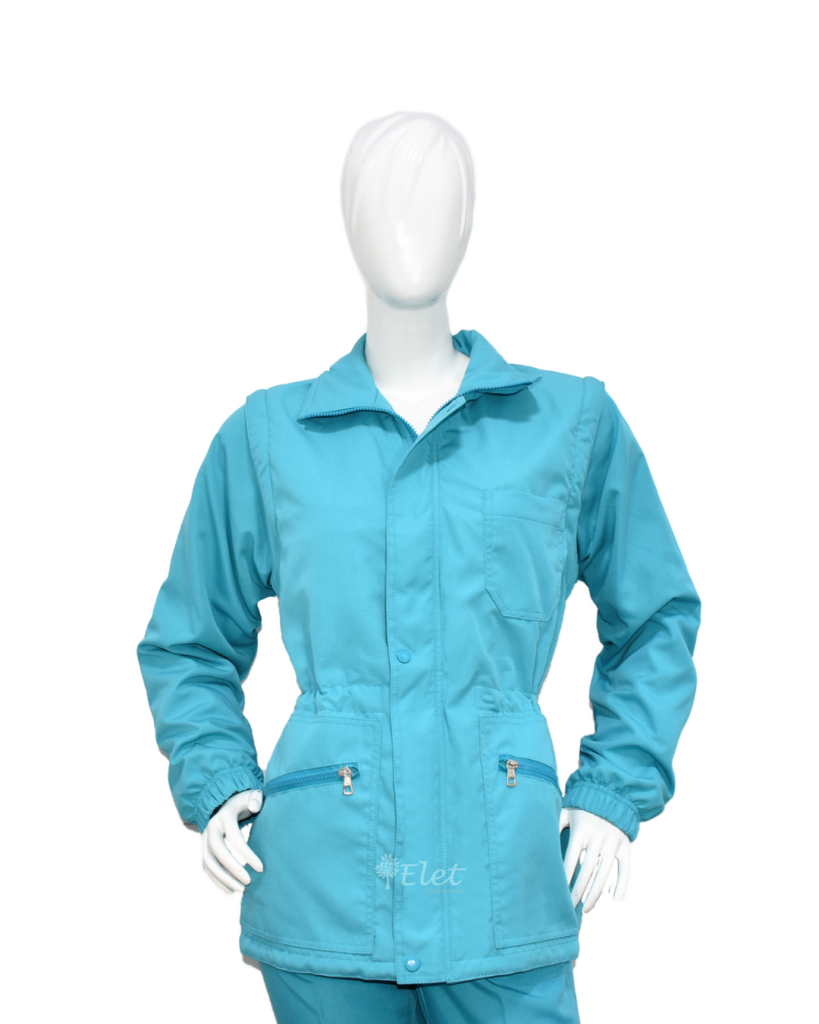 Casaca Médica Mujer QM | Turquesa – Elet Uniformes