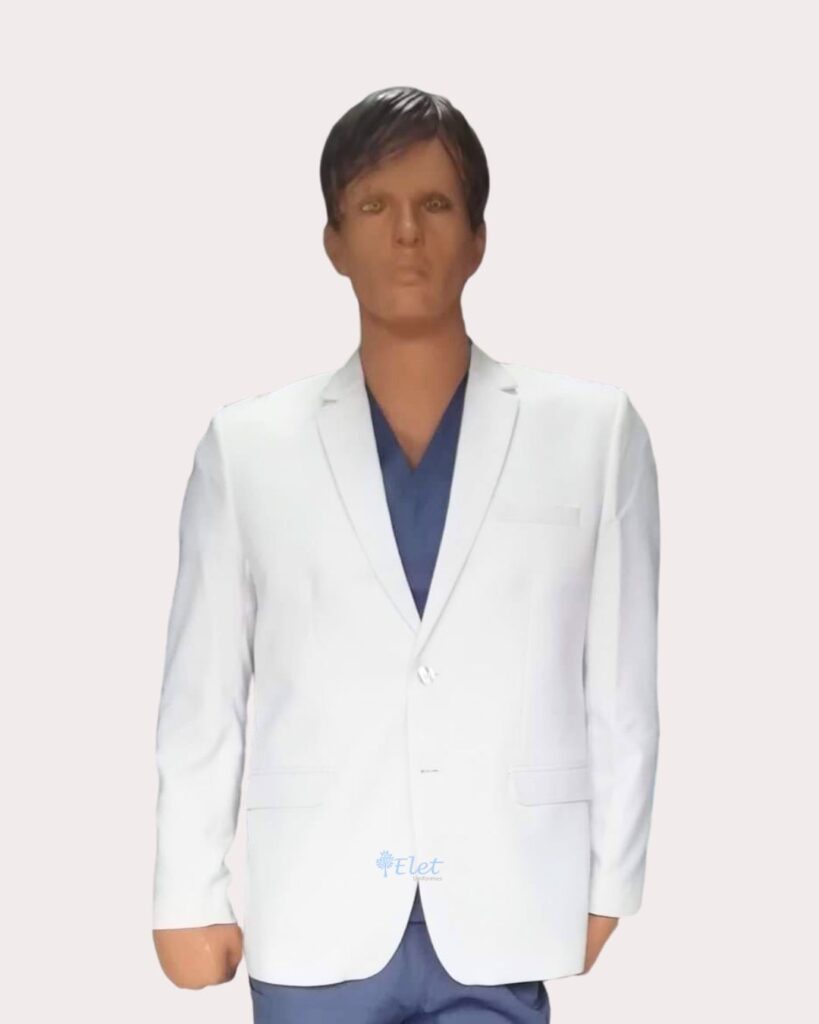 Saco Médico Hombre Art| Blanco – Elet Uniformes